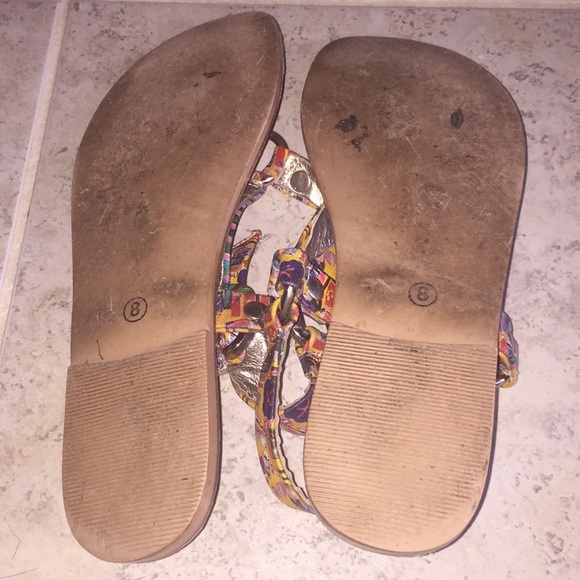 Shoes | Hand Painted Sandals | Poshmark